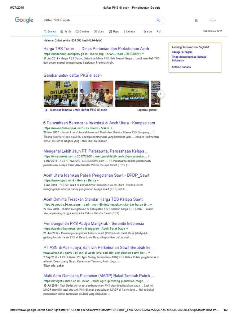 2 - Daftar PKS Di Aceh | PDF