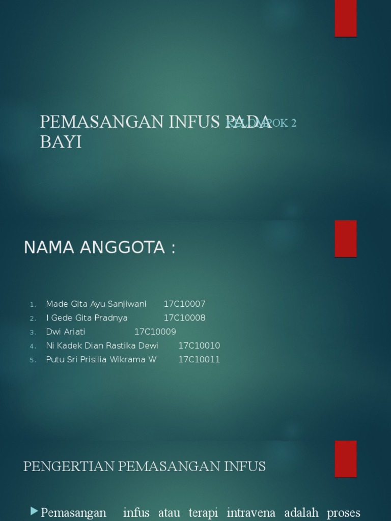 Panduan Infus Bayi: Prosedur & Tips | PDF | Pengembangan Diri | Sains ...