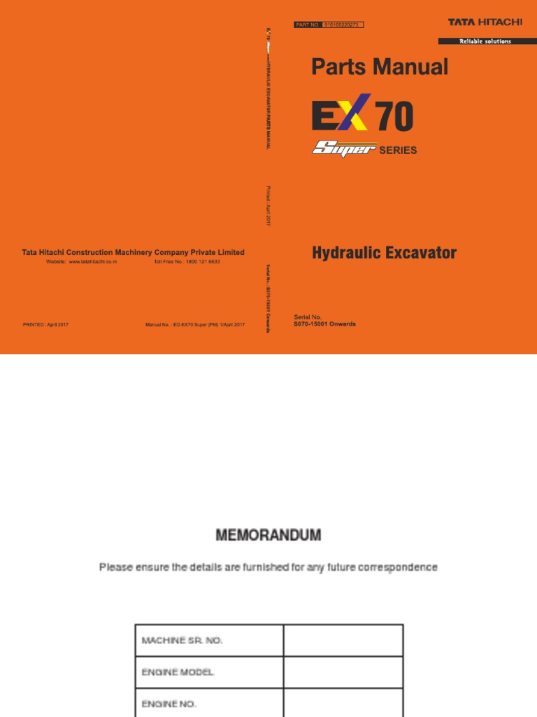EX70 Super | PDF | Screw | Engines