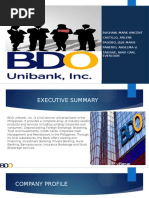 BDO Unibank: Mission, Vision, Values | PDF | Banking | Money