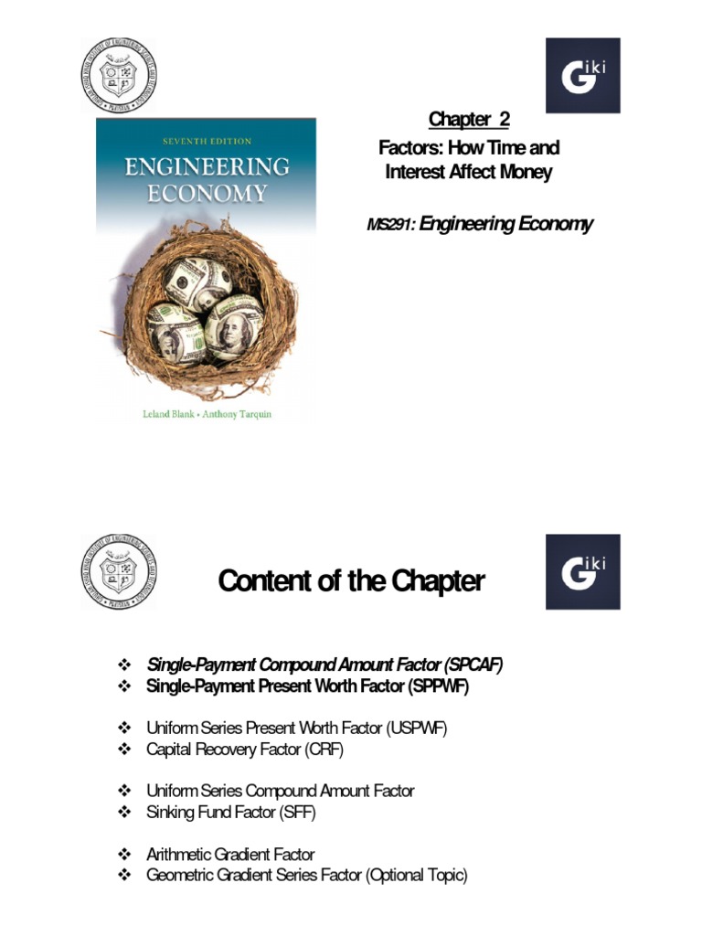 Chapter 2 Engineering Economy | PDF | Present Value | Interest
