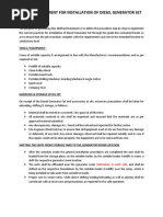 DG Set Testing and Commissioning Guide | PDF | Electric Generator | Switch