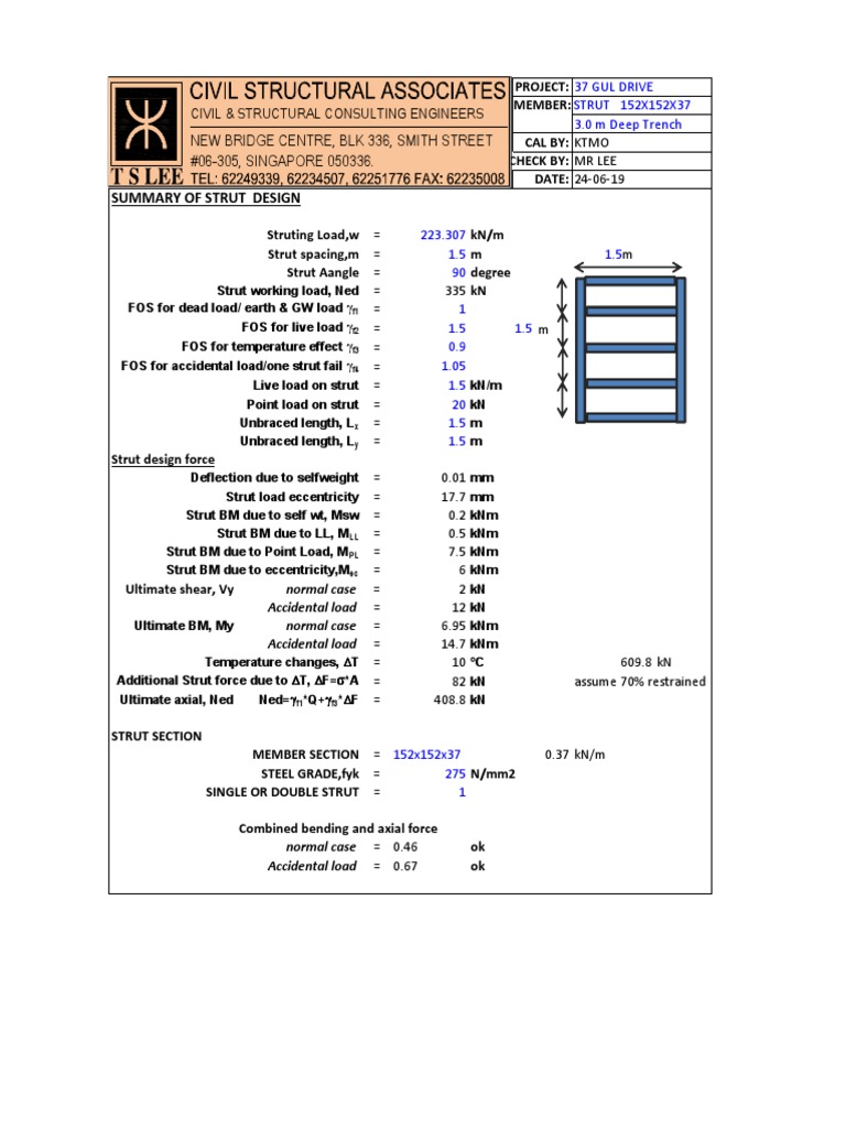 09 Strut Design | PDF | Civil Engineering | Classical Mechanics