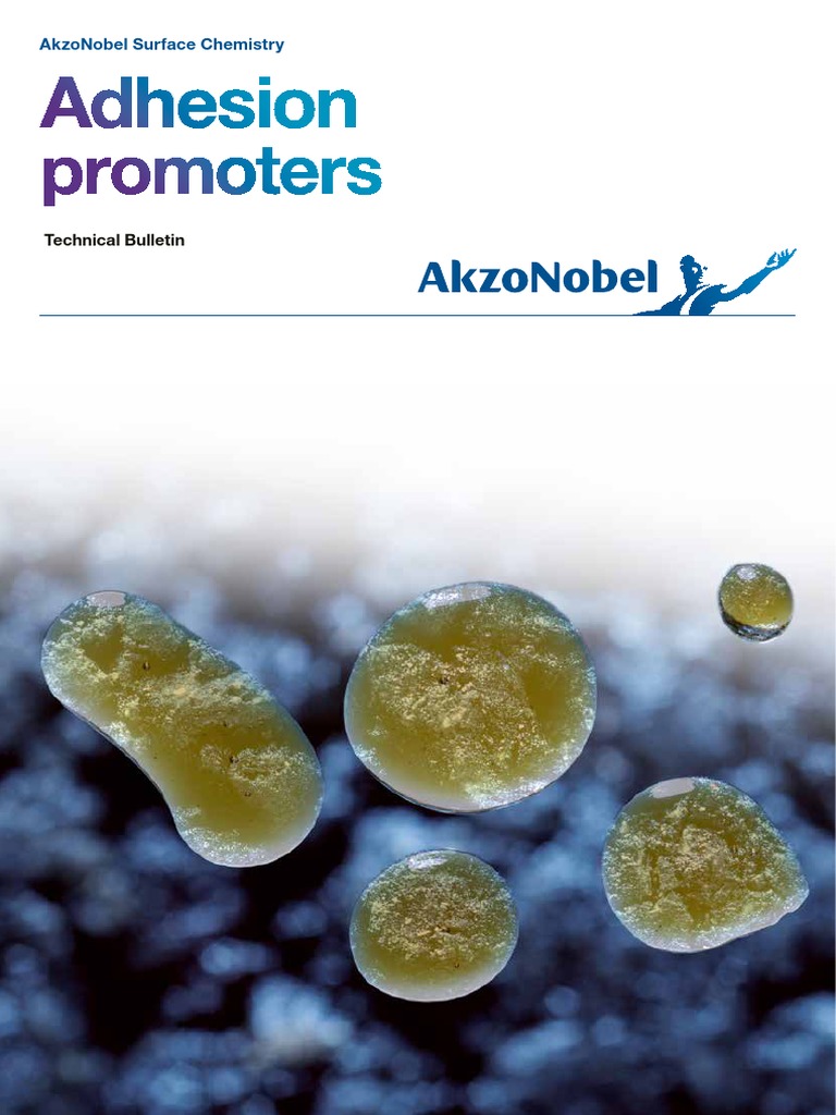 Akzonobel Adhesion Promoters | PDF | Asphalt | Road Surface