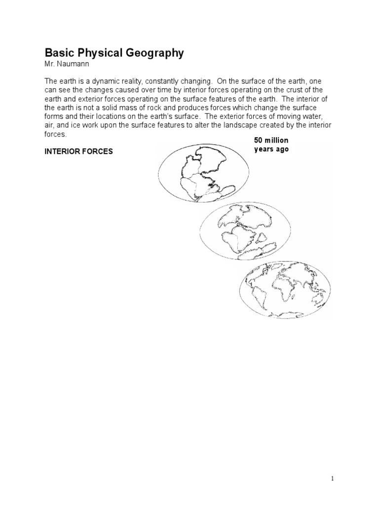 Understanding Earth's Dynamic Geography | PDF | Plate Tectonics | Rock ...