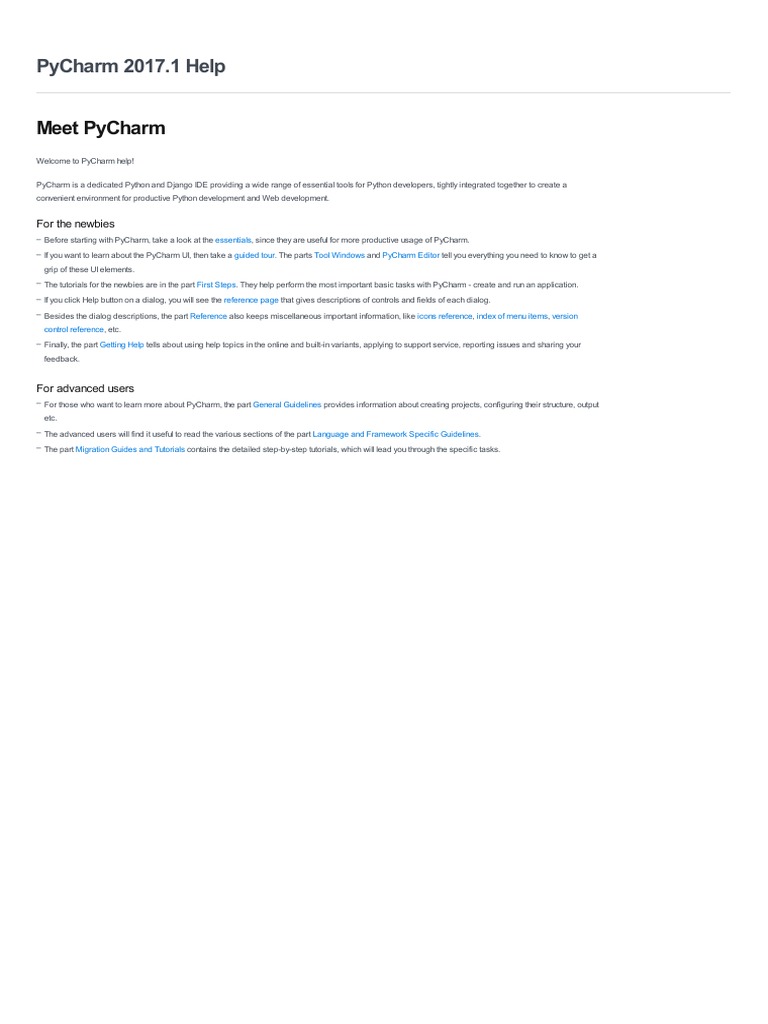 Pycharm 2017.1 Help PDF | PDF | Version Control | Integrated ...
