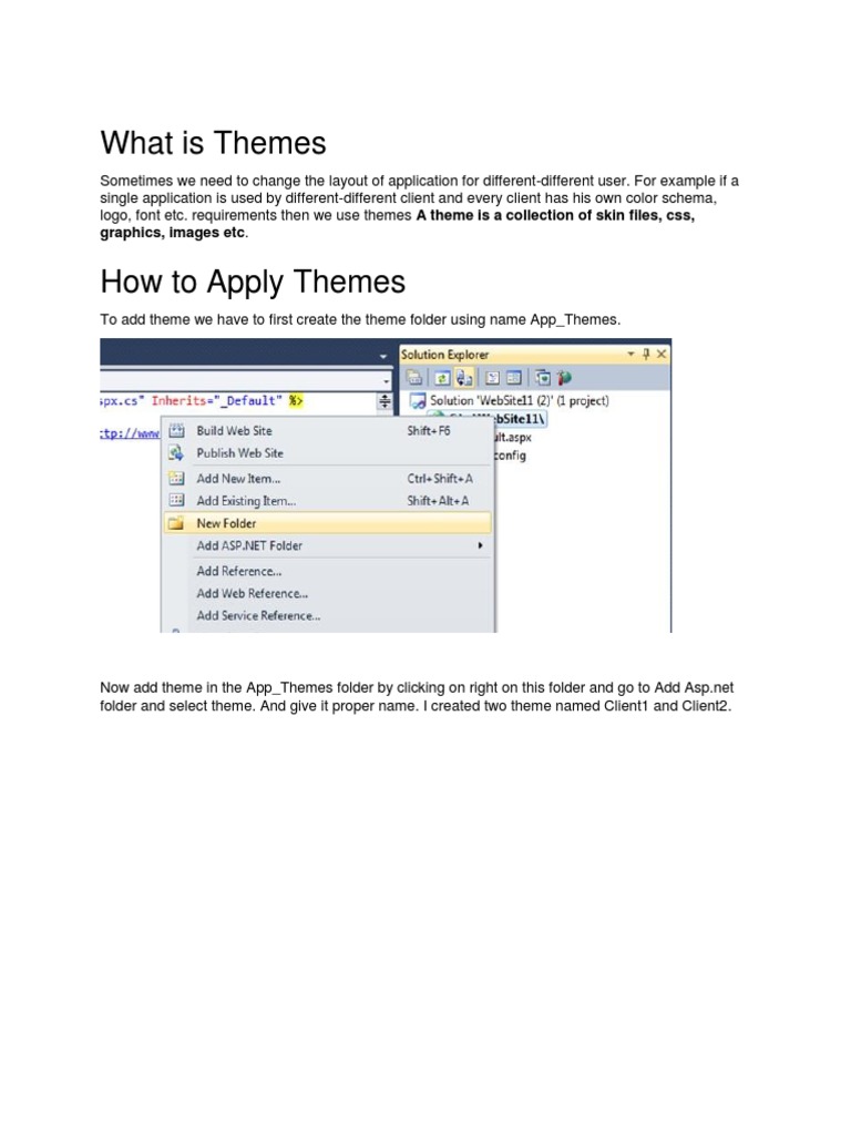 Applying Themes and Skins in ASP.NET to Customize User Interfaces Based ...