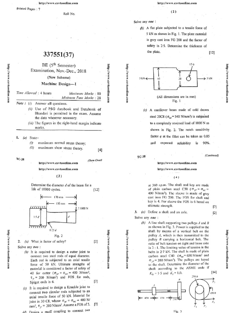 Machine Design 1 PDF | PDF