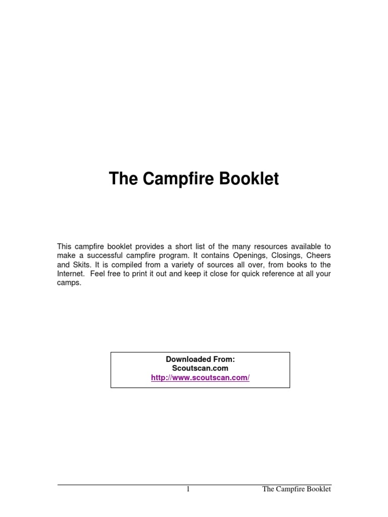 Campfire Program Ideas and Activities | PDF | Applause | Nature