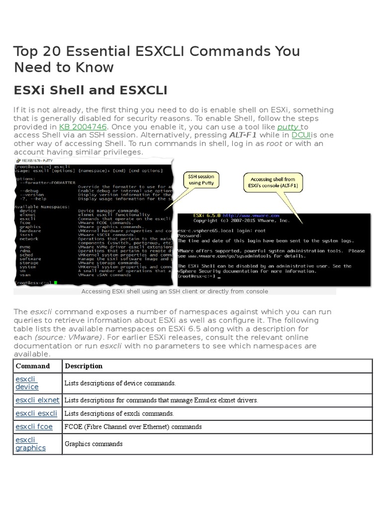 VMWARE CLI Commands | PDF | Command Line Interface | Virtual Machine