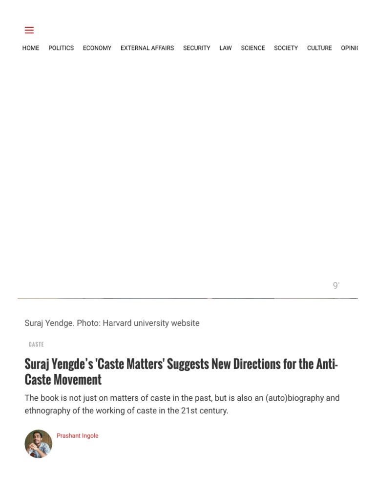 Caste Matters Book Sheds Light on Caste in 21st Century | PDF | Dalit ...