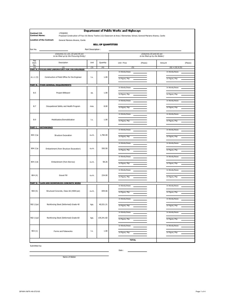 Sample BOQ | PDF | Tile | Building Materials