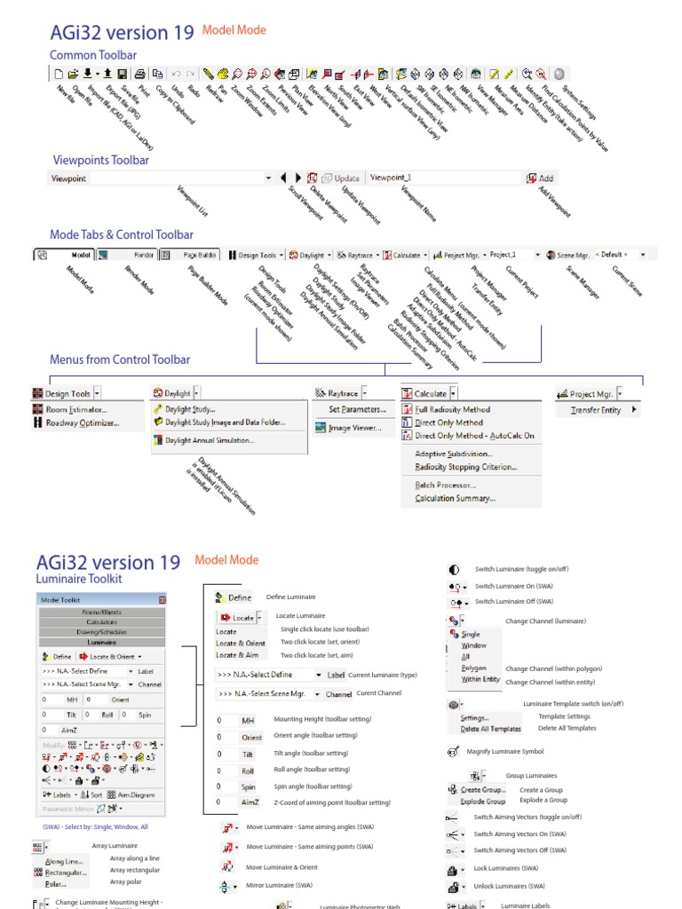 AGi32 v19 Quick Reference | PDF | Array Data Structure | Geometry