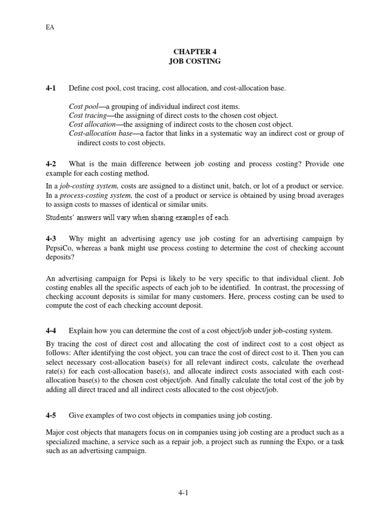 Job Costing Pdf Cost Of Goods Sold Electronic Data Interchange