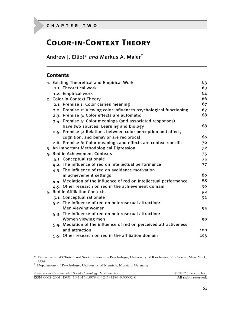 Color-in-Context Theory Overview | PDF | Color | Perception