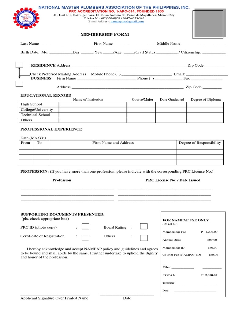 Membership: National Master Plumbers Association of The Philippines ...