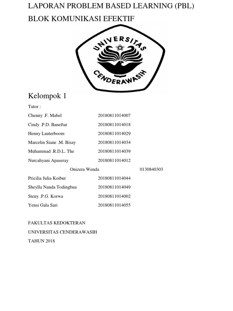Laporan Problem Based Learning | PDF