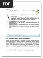 Laboratorio 4 - Reflexion y Refraccion de La Luz | PDF | Reflexión (Física) | Ligero