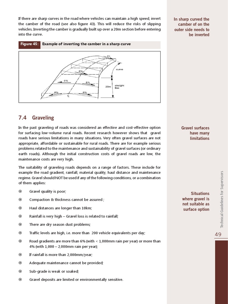 Calculation Loose Gravel PDF | PDF | Road | Drainage