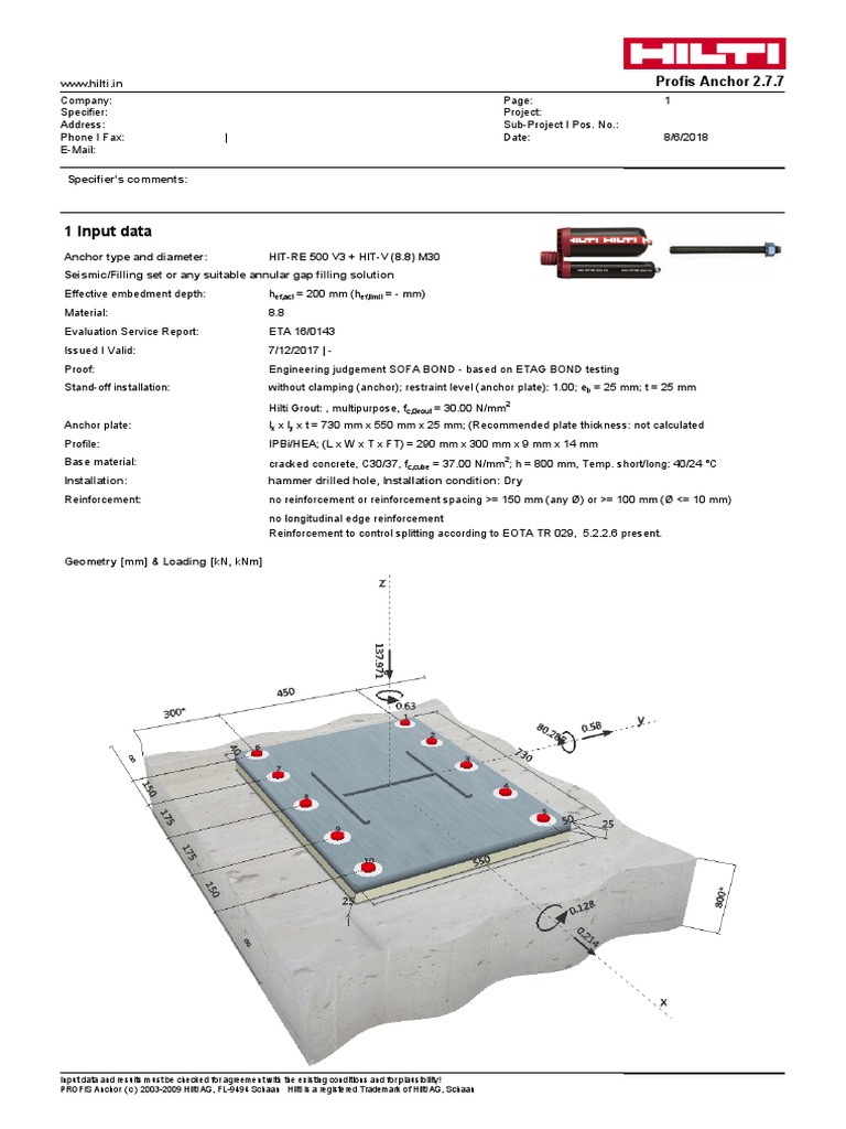Base Plate Design For HAE300 | PDF | Drilling | Deformation (Engineering)