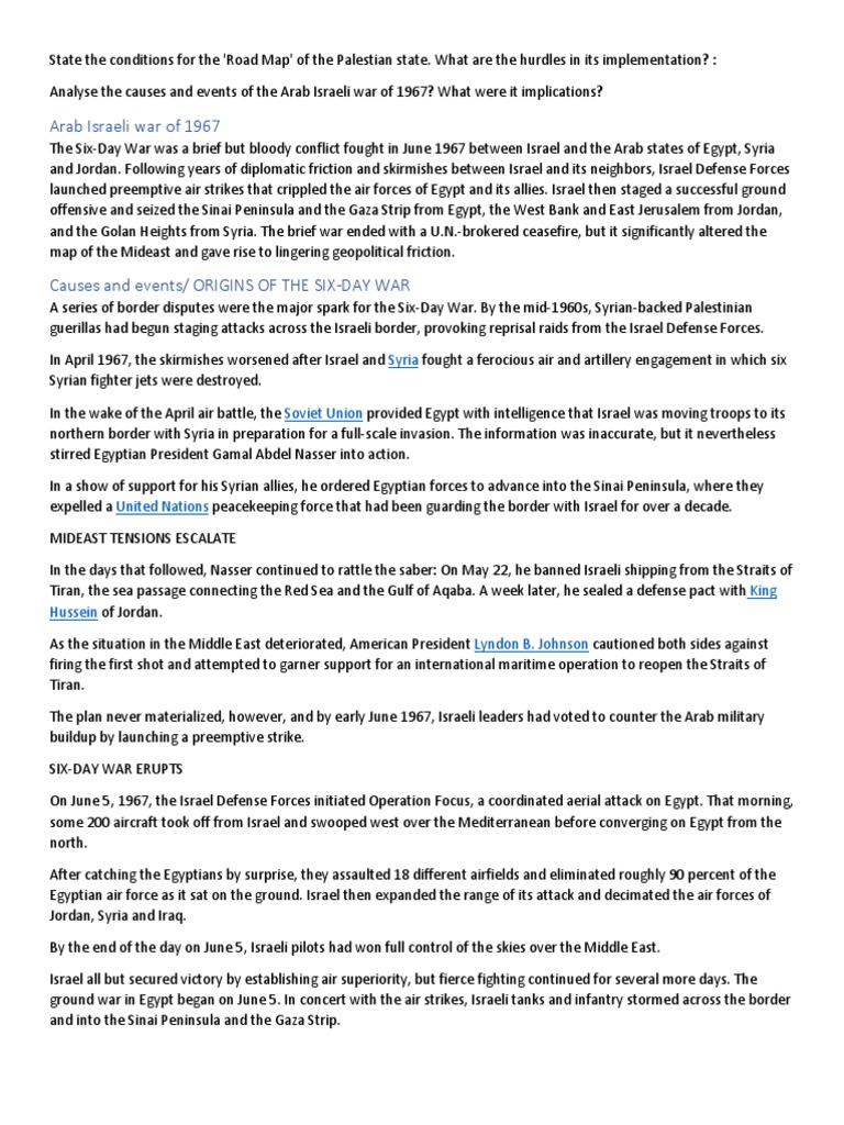 Arab Israeli War of 1967: Syria | PDF | Six Day War | Arab–Israeli Conflict