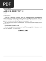 4. TIMO - Final - Mẫu phiếu trả lời (Answer sheet) | PDF | Mathematics