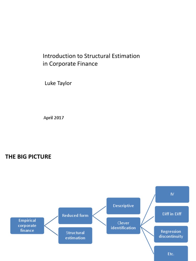 Structural Estimation 2017 Pdf Regression Analysis Endogeneity