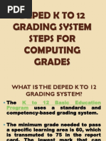 Deped Grades Computation 2019 | PDF | Educational Stages | Curriculum