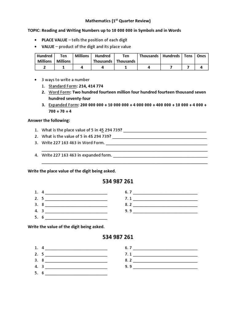 Mathematics Topic 1 | Download Free PDF | Teaching Mathematics