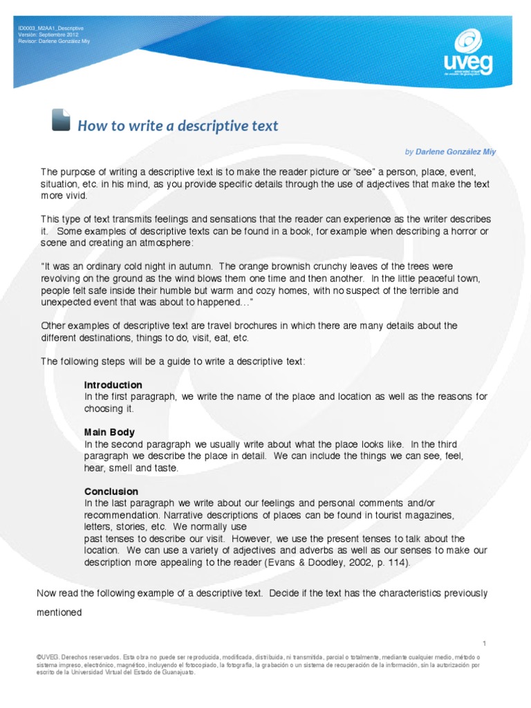 Describing PDF | PDF