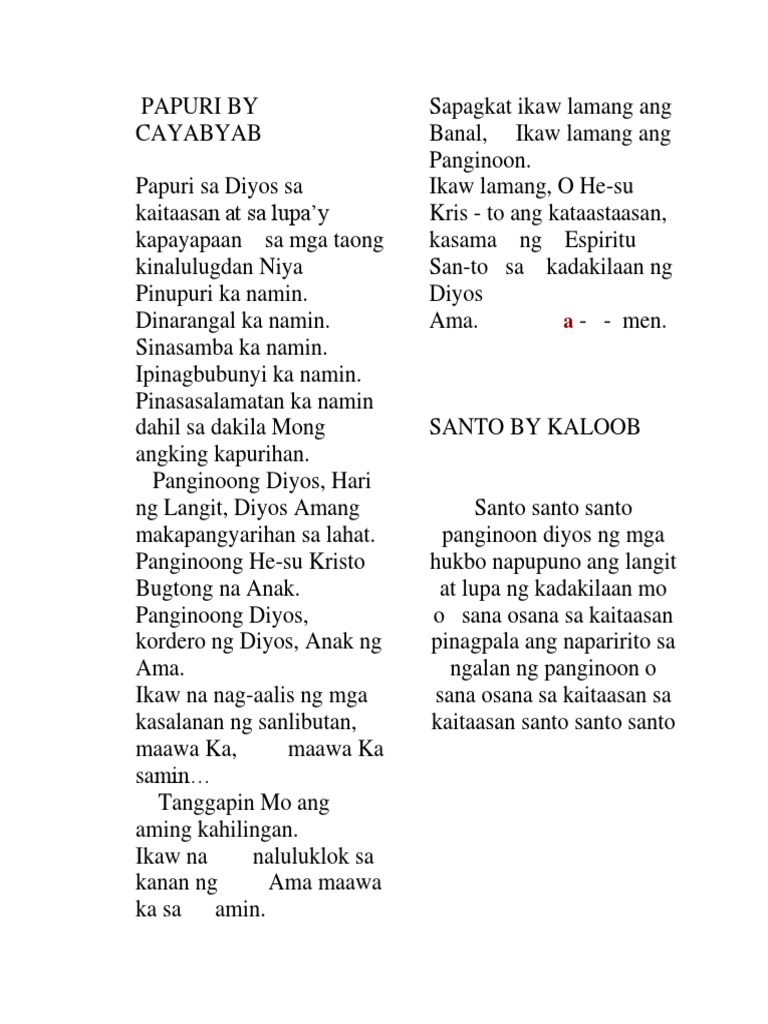 Papuri by Cayabyab | PDF
