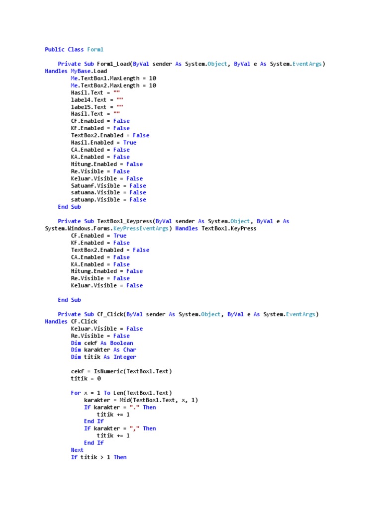 Form1 Object Eventargs | PDF | Computer Programming | Software Engineering