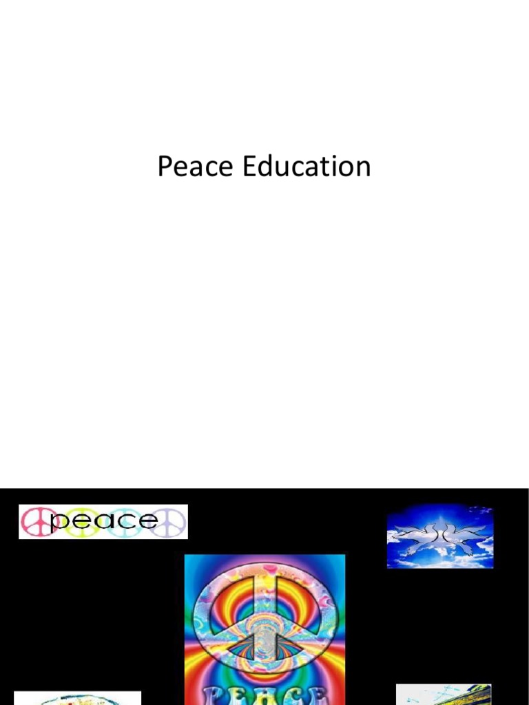 Understanding Peace Education Concepts | PDF | Violence | Peace