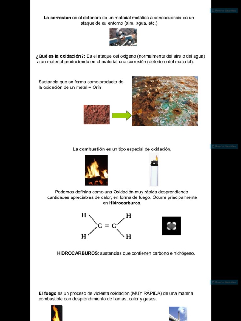 Oxidacion y Combustion | PDF