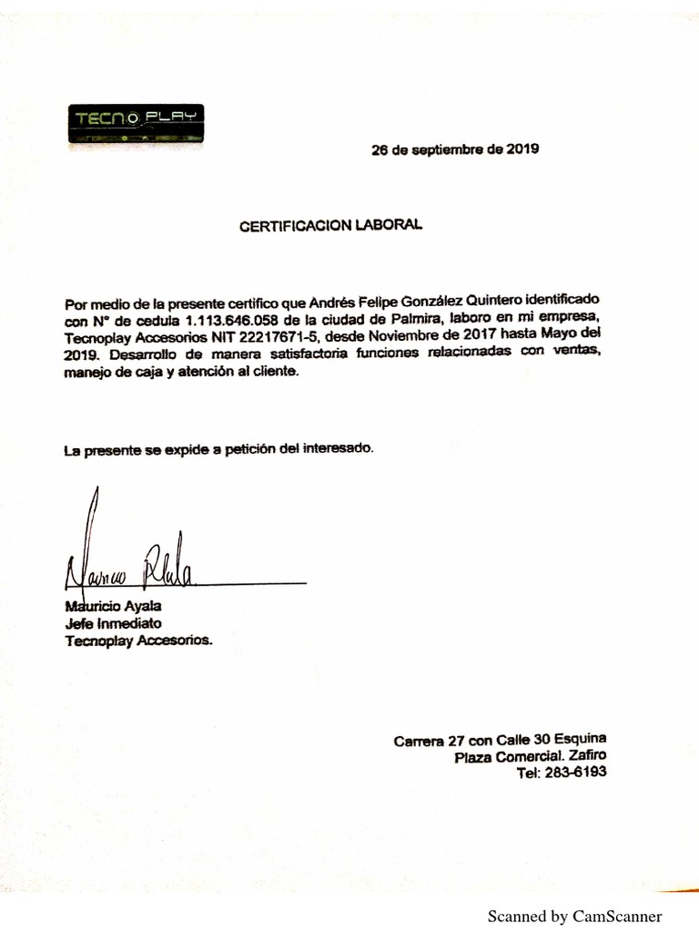 Carta Laboral | PDF