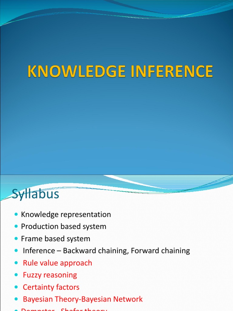 Knowledge Inference | PDF | Knowledge Representation And Reasoning | Inference