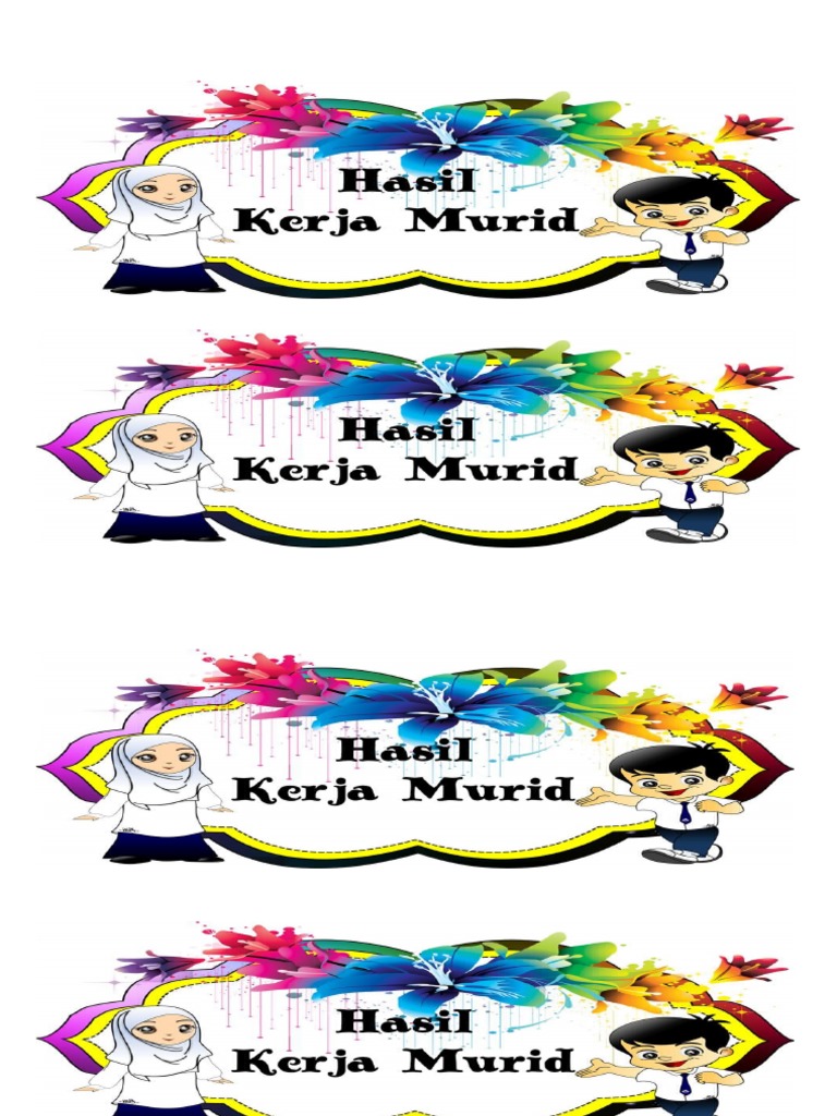 Label Hasil Kerja Murid | PDF