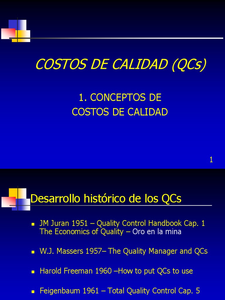 Costos de Calidad | PDF | Calidad (comercial) | Planificación