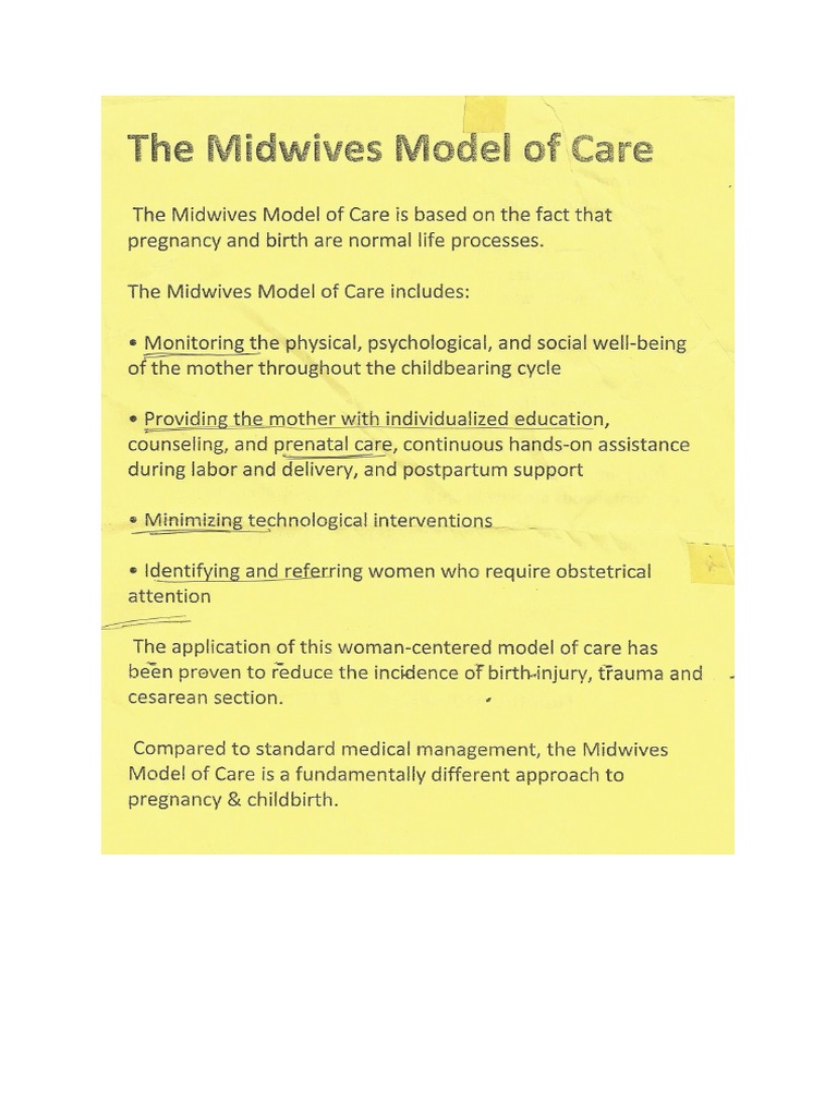 Midwives Model of Care | PDF