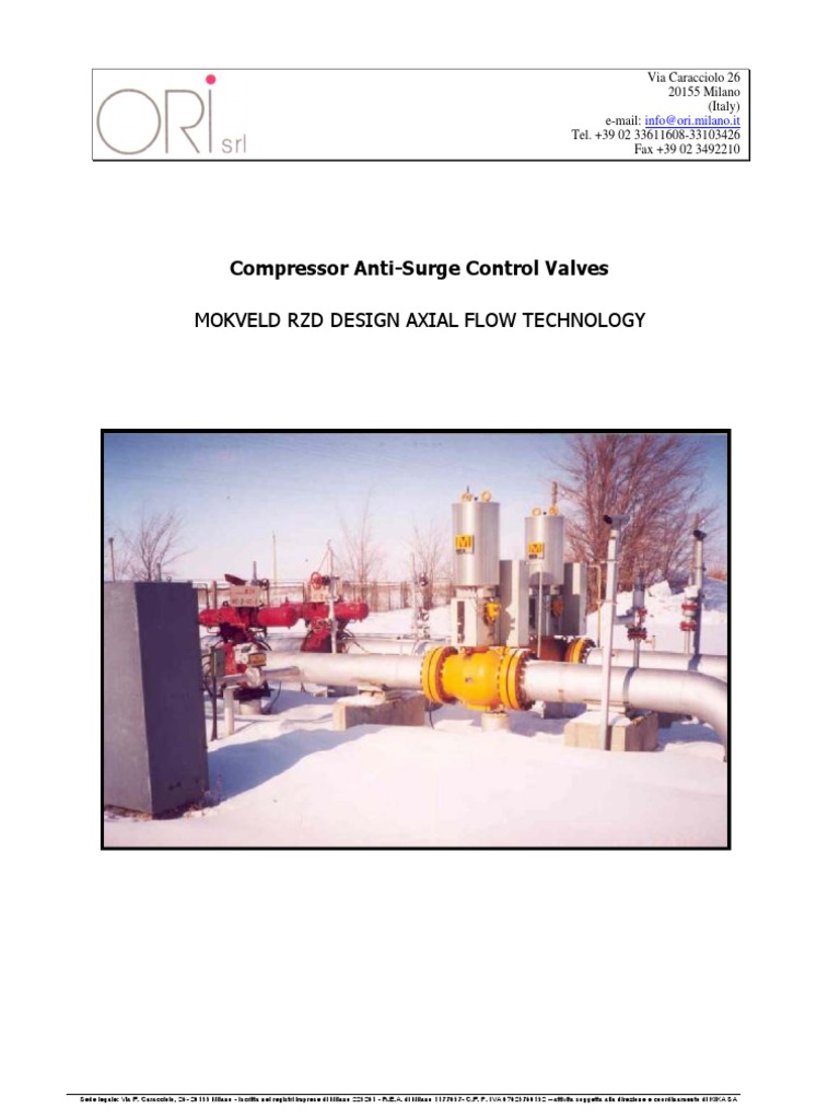 Anti-Surge Control Valves Overview | PDF | Valve | Control Theory