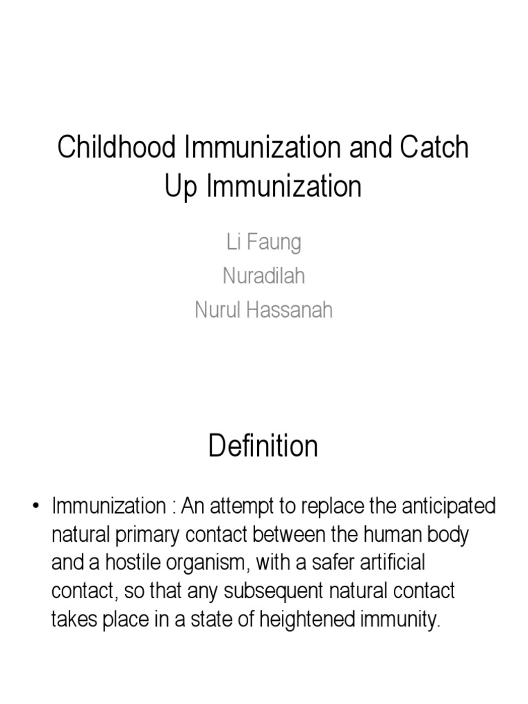 Childhood Immunization & Catch Up Immunization-2 | PDF | Phagocyte ... Childhood Immunization & Catch Up Immunization-2 | PDF | Phagocyte ...