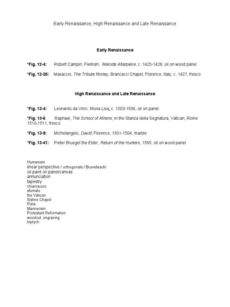 Renaissance Slide Sheet | PDF