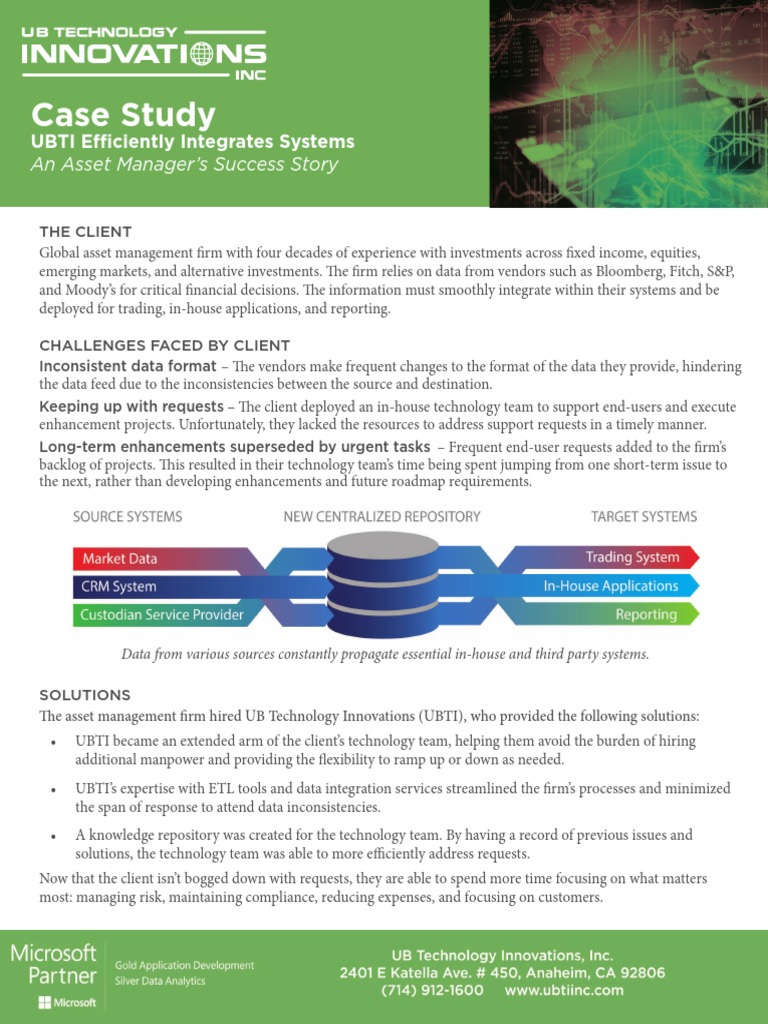 UBTI Case Study | PDF | Asset Management | Economies