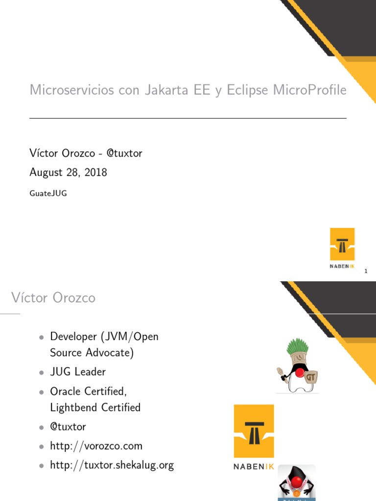 Microservicios Con Jakarta EE y Eclipse MicroProfile PDF | PDF | Plataforma Java | Arquitectura ...