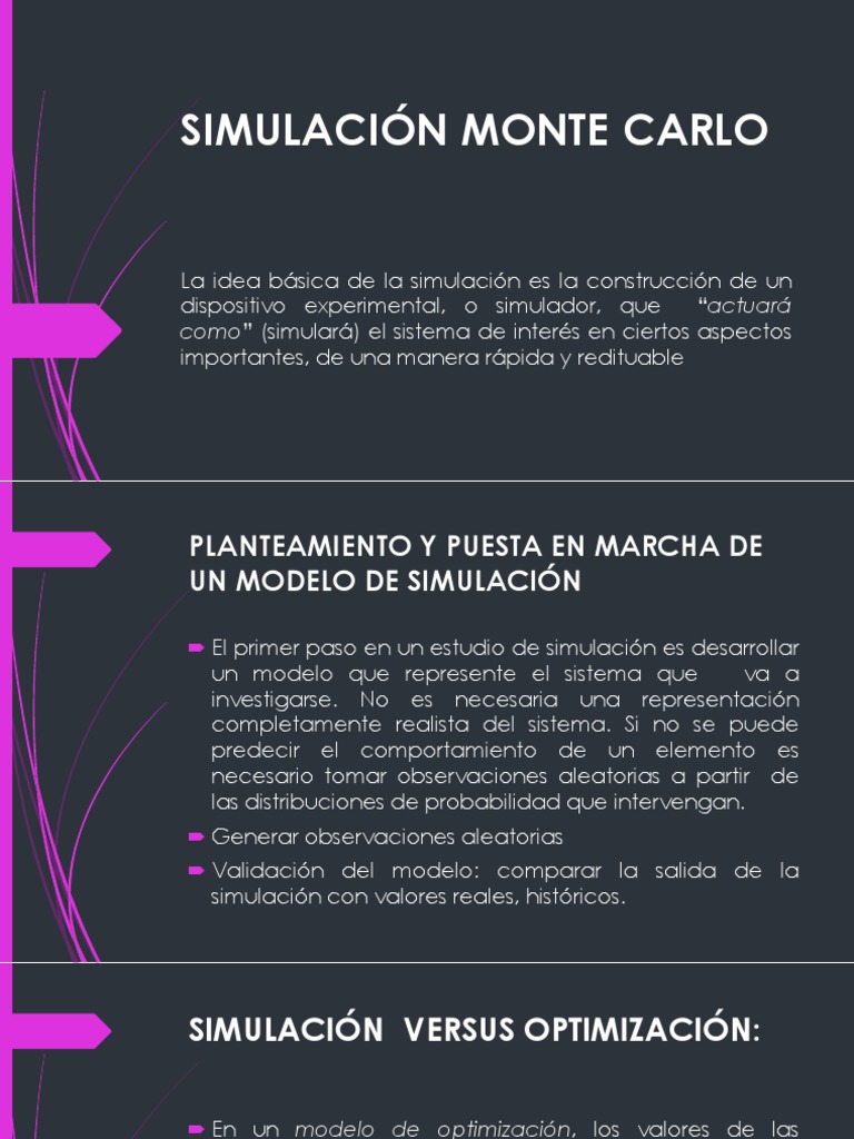 Simulación Monte Carlo | PDF | Simulación | Optimización Matemática