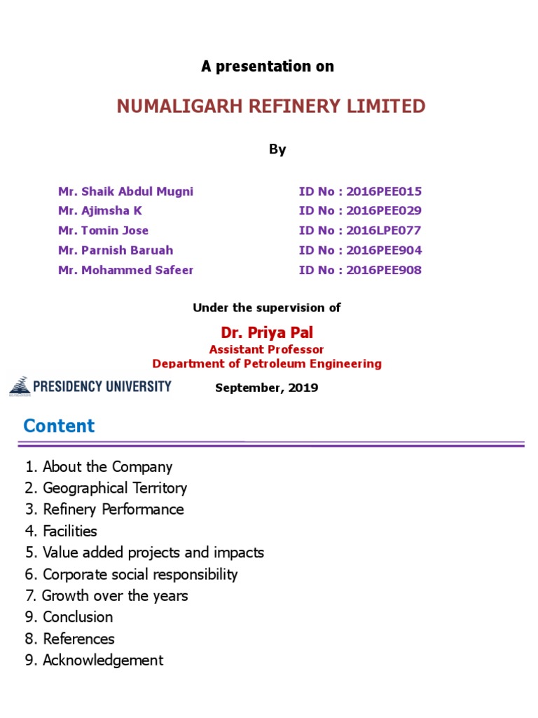 Numaligarh | PDF | Sewage Treatment | Oil Refinery