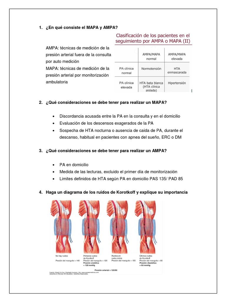 En Qué Consiste El MAPA y AMPA | PDF | Hipertensión | Presión sanguínea