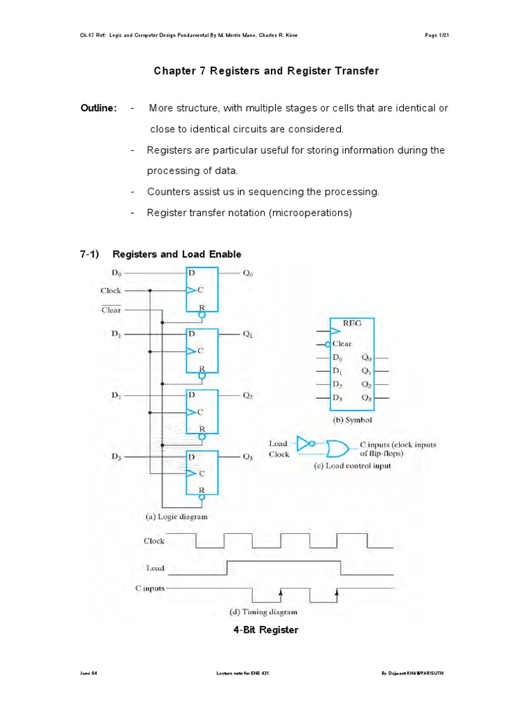 Cap. 7 - Morris Mano | PDF | Digital Electronics | Vhdl