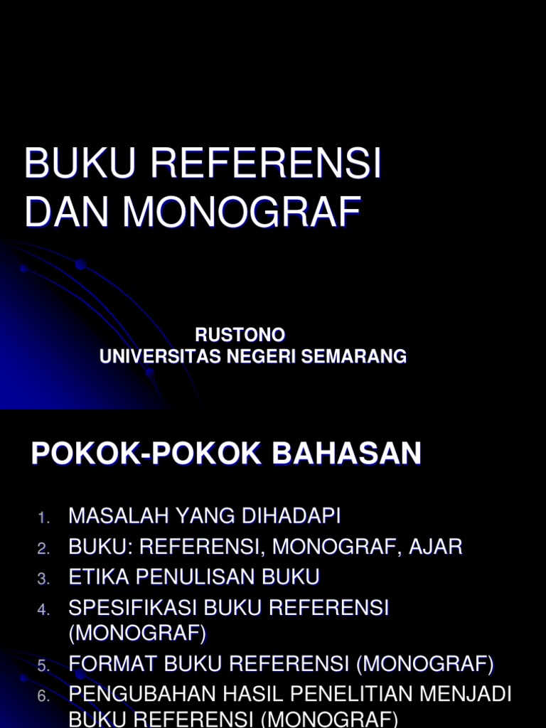 Teknik Menulis Buku Referensi | PDF