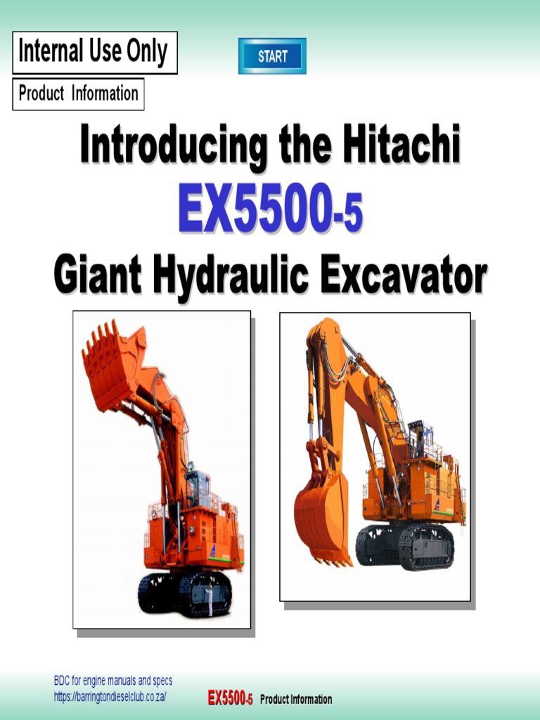 Hitachi EX5500-5 Introduction | PDF | Pump | Motor Oil